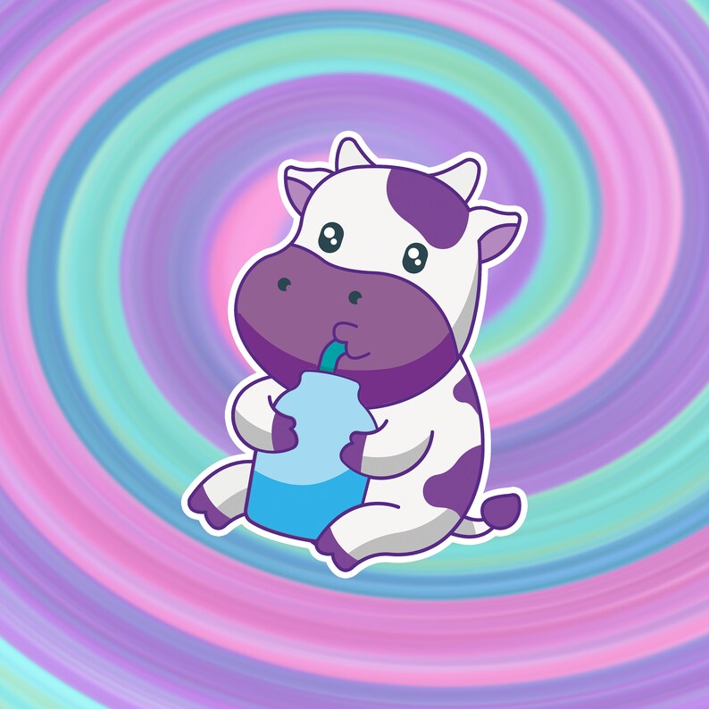 Fruit Cow Stickers Cow Decals for Cars Cute Birthday Gift - Etsy