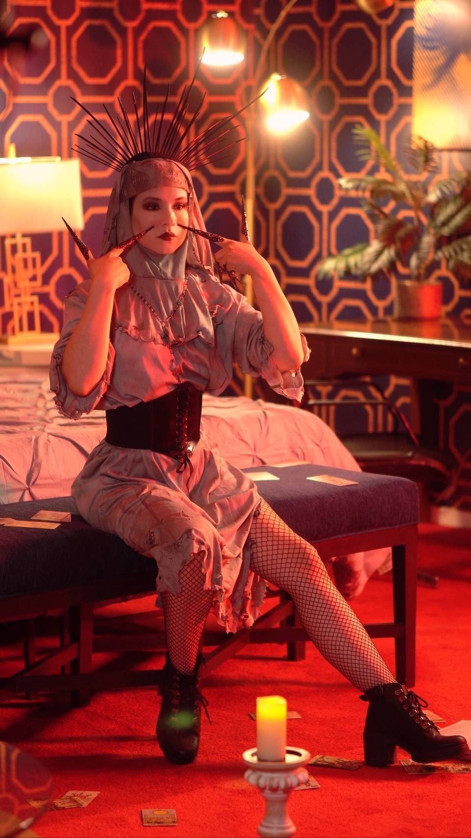 Demon Nun,edc,rave,demon Cosplay,evil Nun,sexy Nun,dress up Party ...