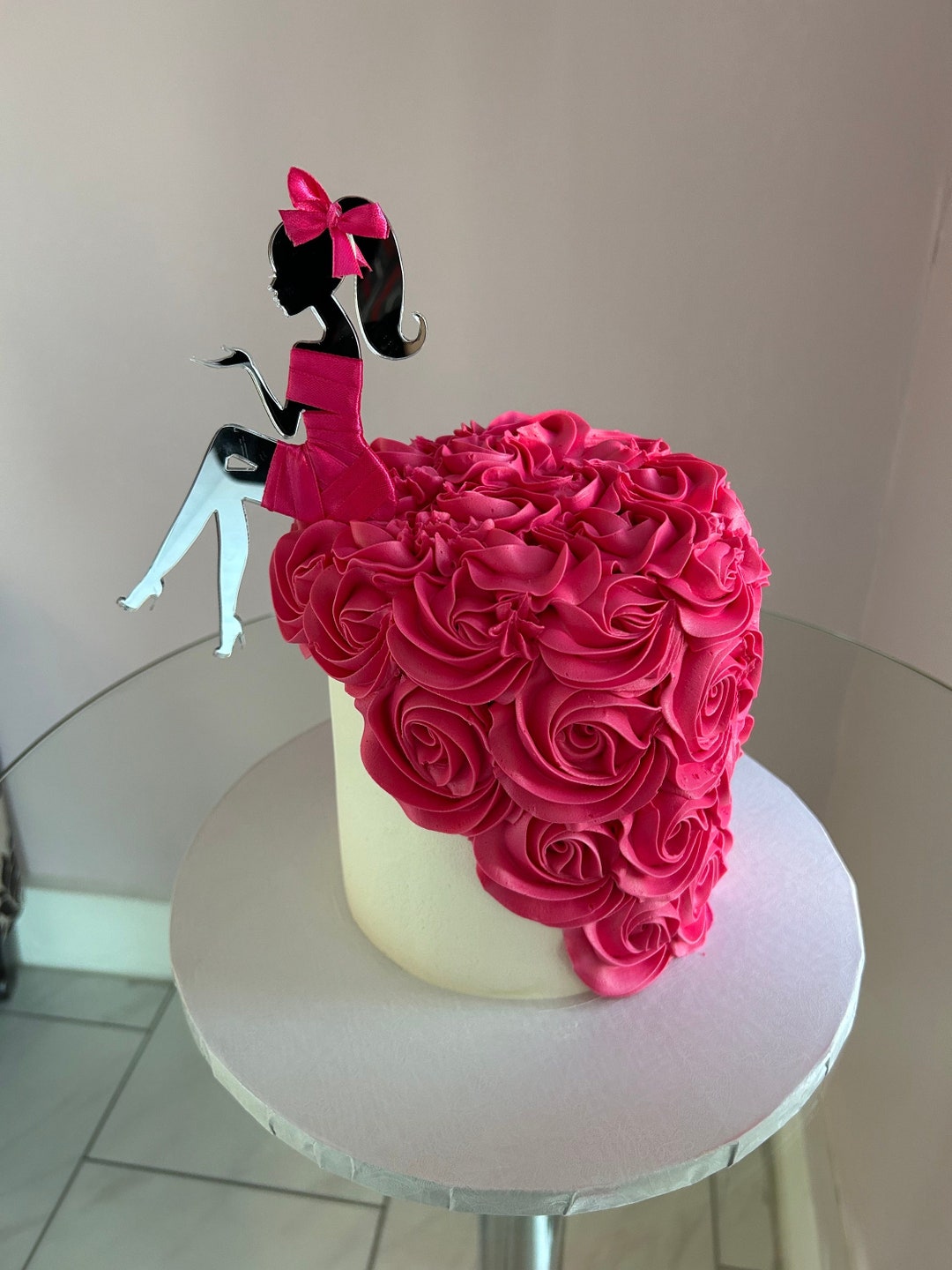 Birthday Girl Cake Topper, Sitting Girl, Womans Silhouette, Lady ...