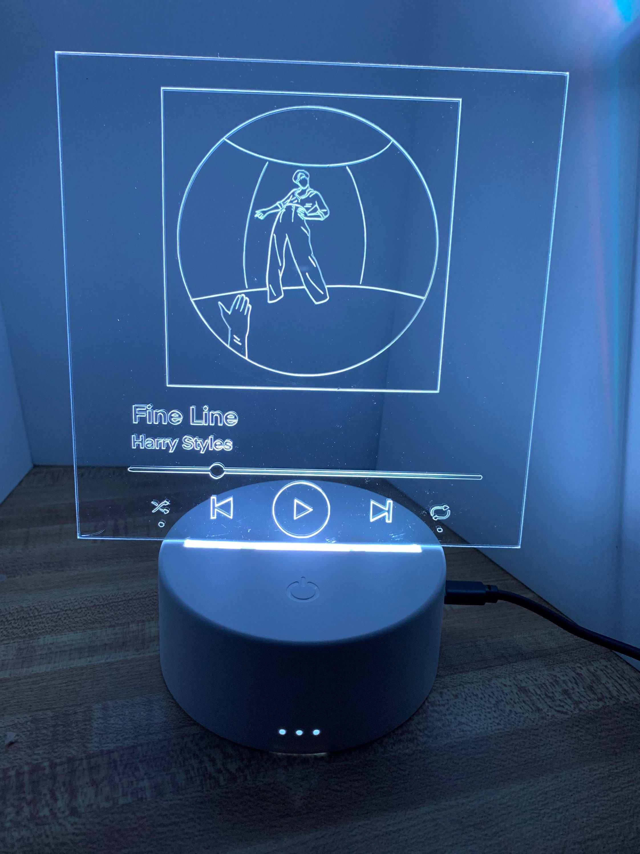 Custom Spotify Night Light/Spotify Plaque/Acrylic light up | Etsy