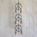 Iron Peace Sign Crystal Wind Chime Sun Catcher - Etsy