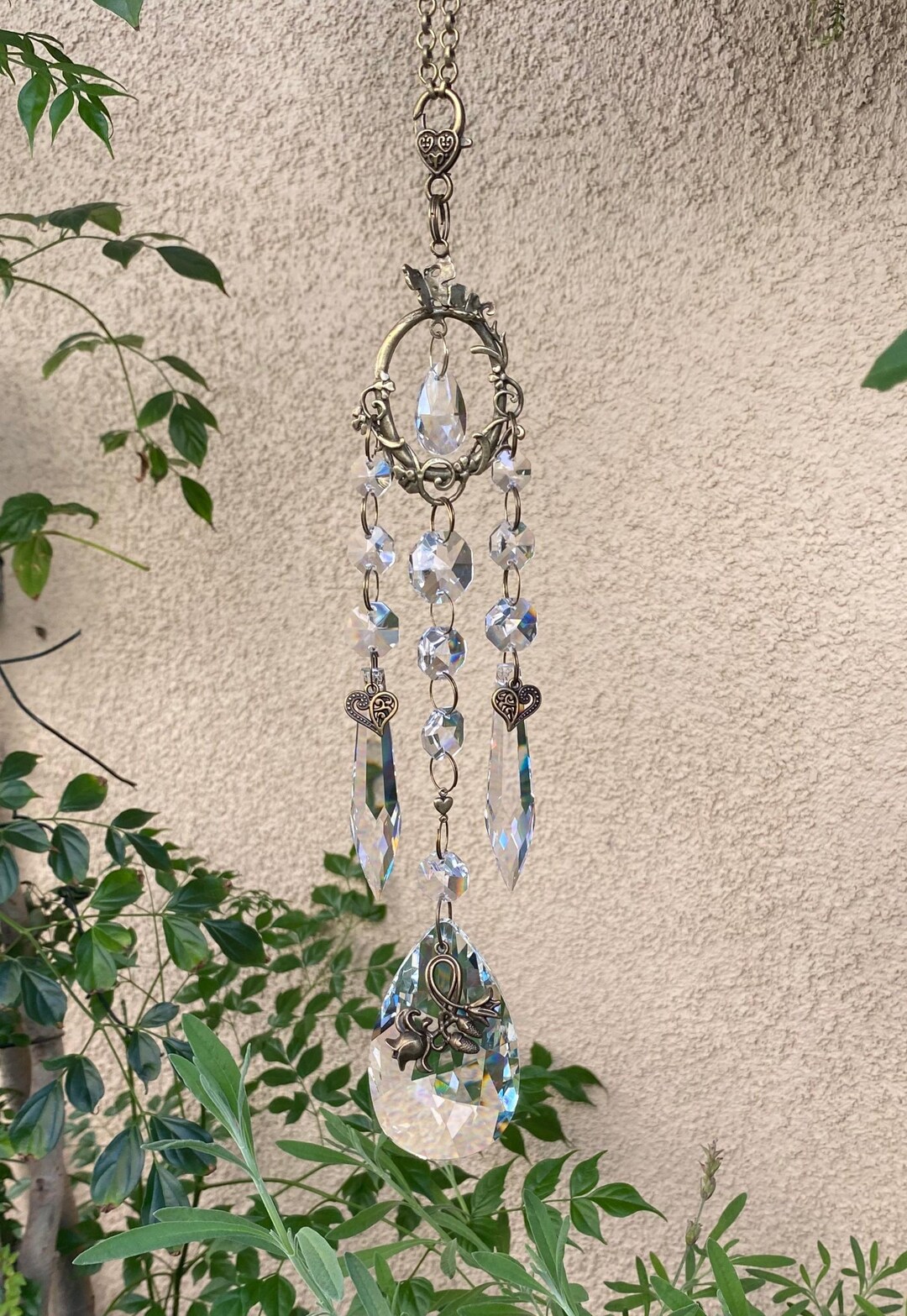 Beautiful Hand Strung Victorian Mobile With Large Crystal Prism - Etsy