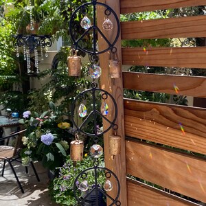 Iron Peace Sign Crystal Wind Chime Sun Catcher - Etsy