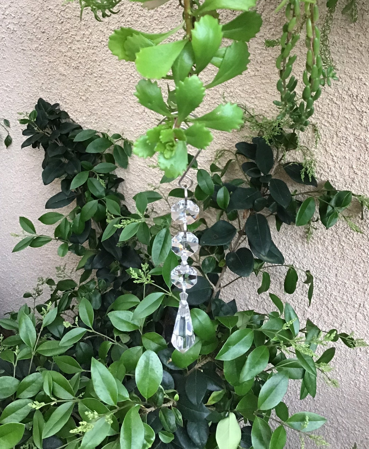 Small Crystal Sun Catcher Gift to Tie on Wine Bottle or Flower - Etsy
