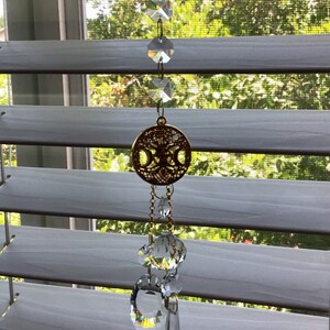 Triple Goddess Moon,tree of Life Crystal Window Sun Catcher. - Etsy