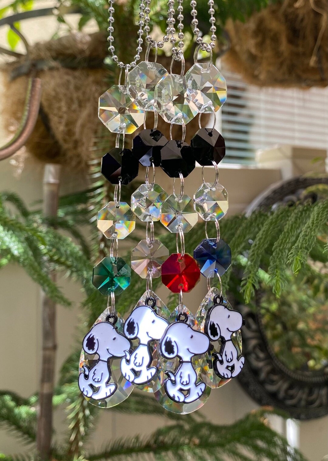 Snoopy Bling Sun Catcher Car Hanging Ornament - Etsy