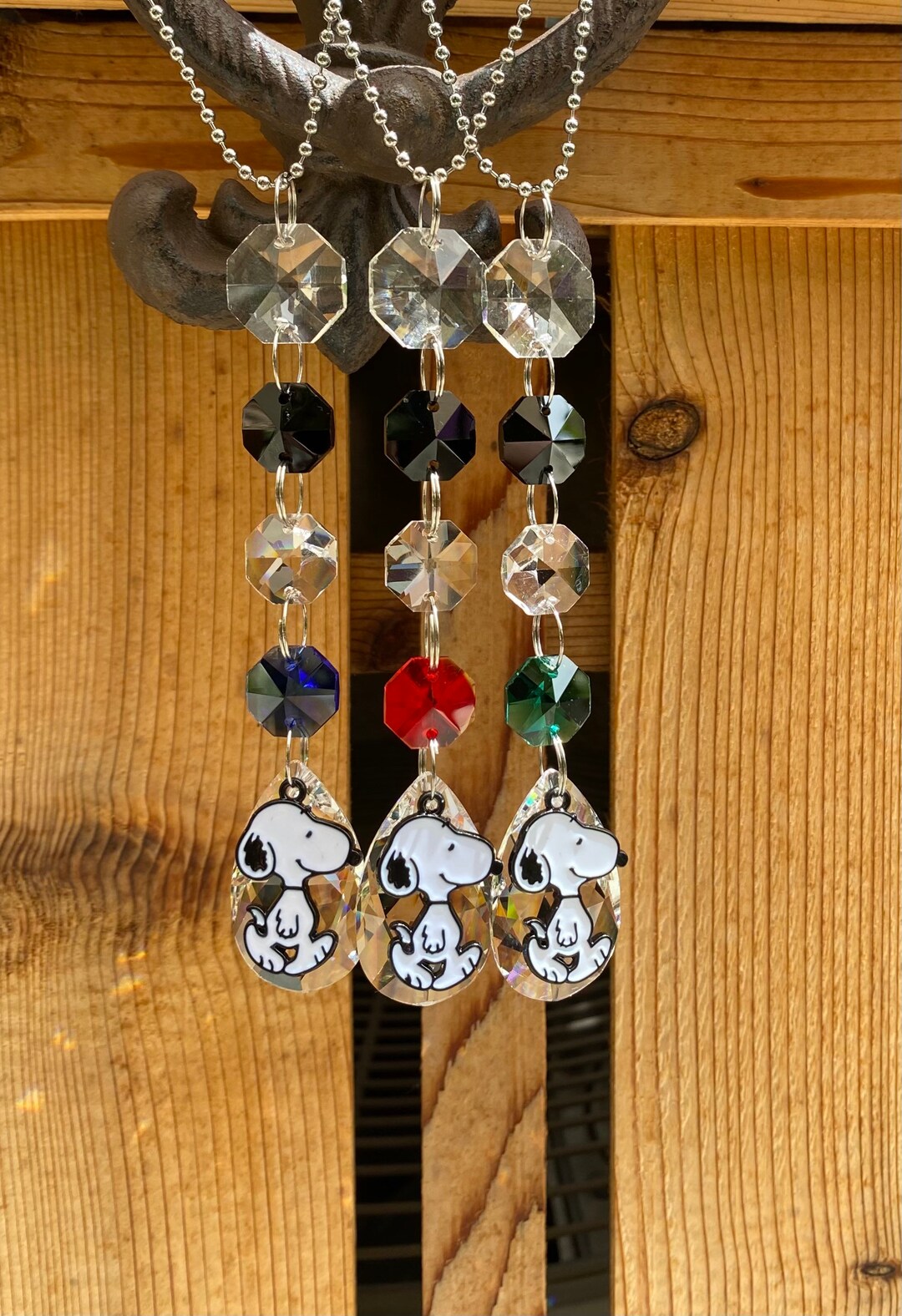 Snoopy Bling Sun Catcher Car Hanging Ornament - Etsy