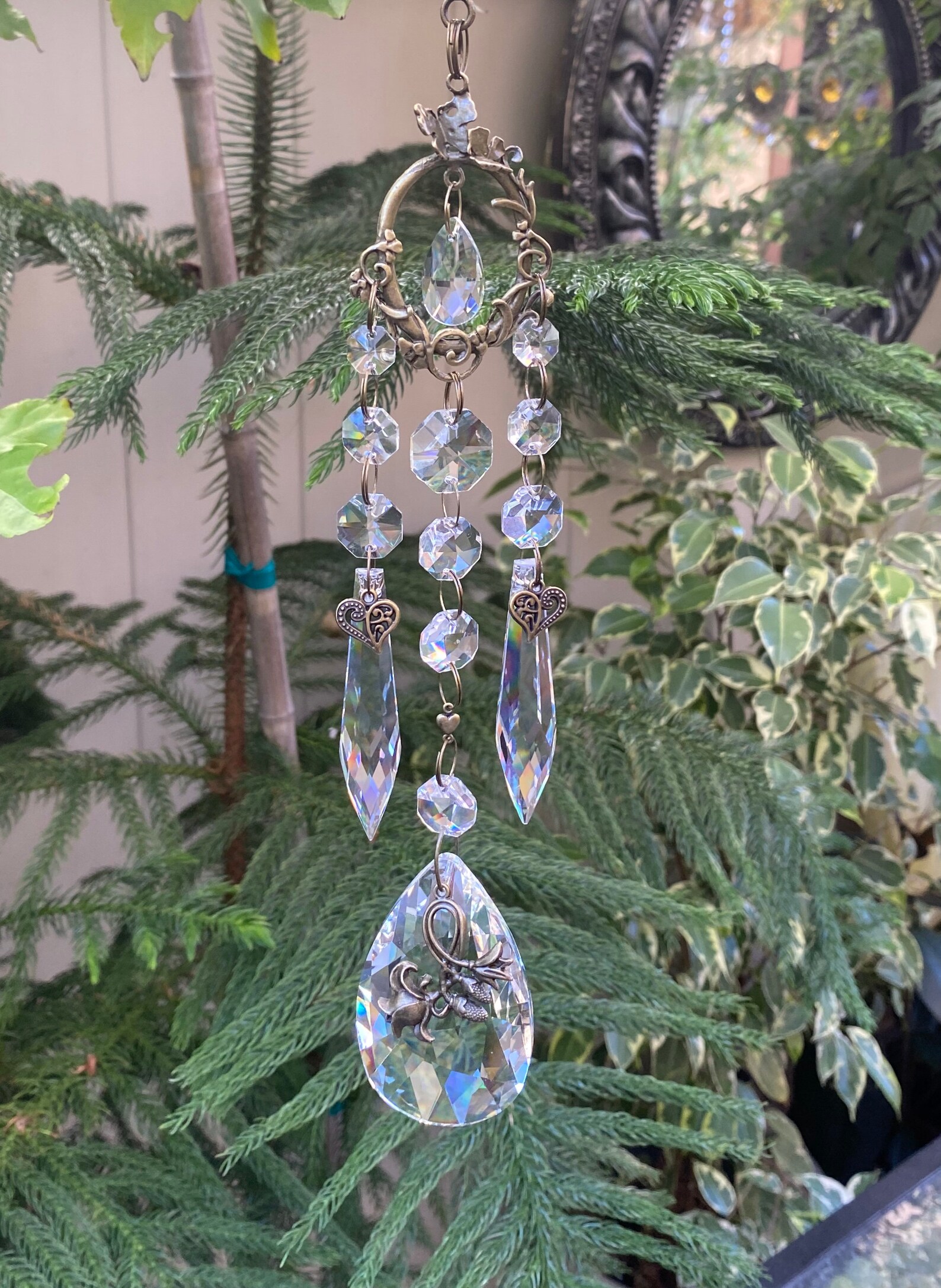 Beautiful Hand Strung Victorian Mobile With Large Crystal - Etsy