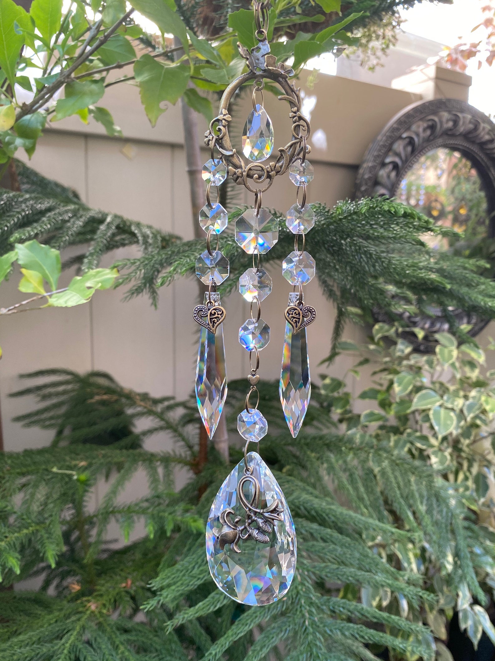 Beautiful Hand Strung Victorian Mobile With Large Crystal - Etsy