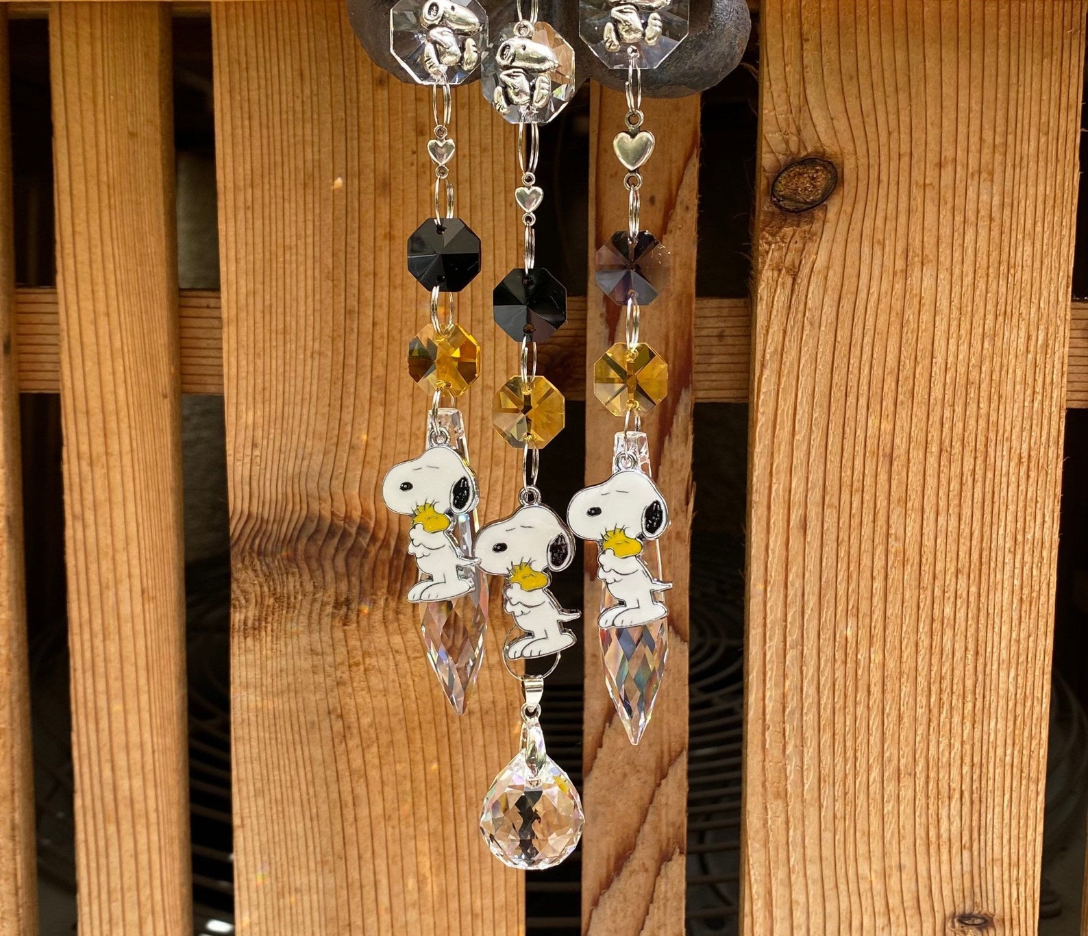 Snoopy Ornament Bling Sun Catcher Car Hanger - Etsy