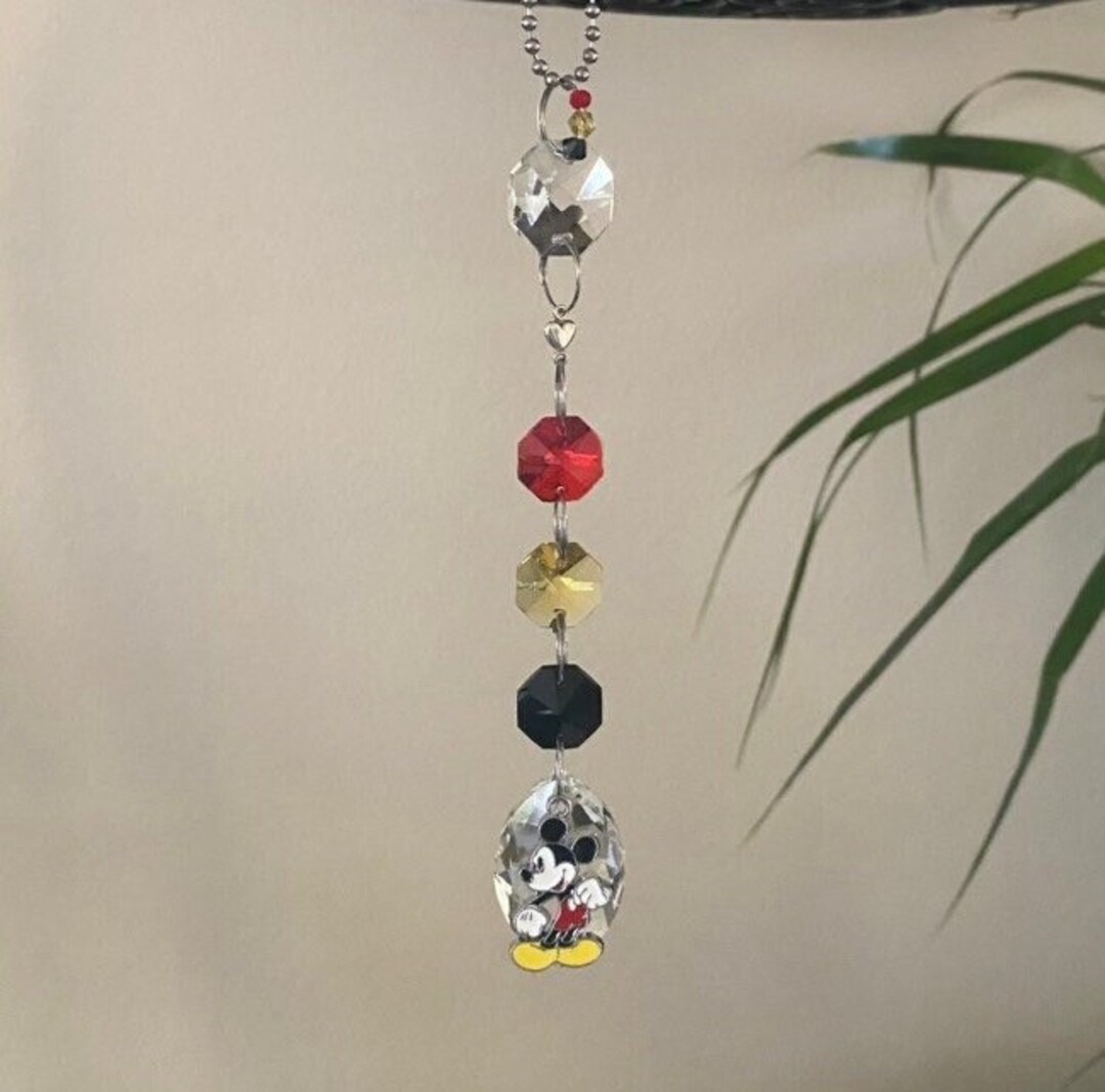 Mickey Mouse Bling Ornament Sun Catcher Car Hanger - Etsy