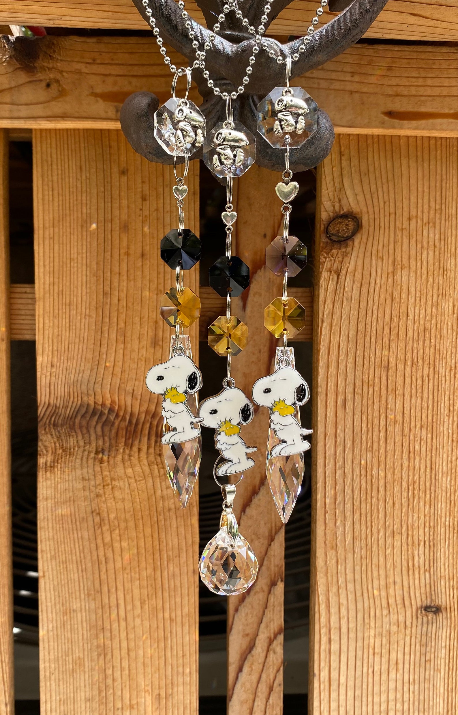 Snoopy Ornament Bling Sun Catcher Car Hanger - Etsy