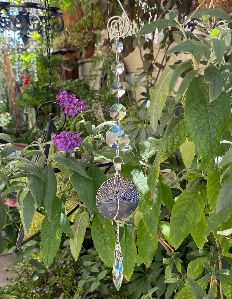 Dandelion Crystal Sun Catcher Mobile - Etsy