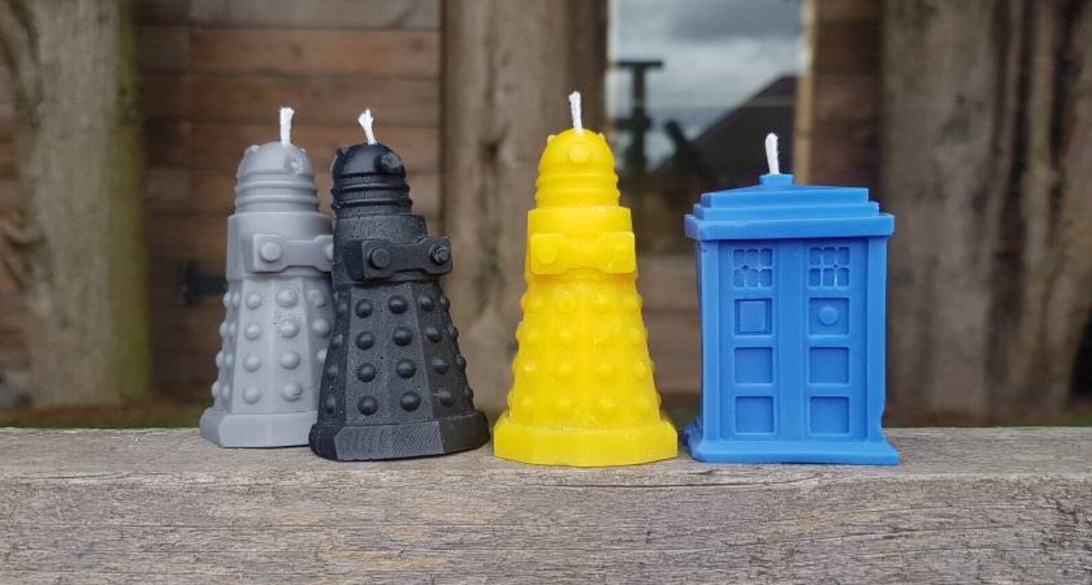 2 X Dr Who Candle Dr Who Birthday Candle Tardis Candle | Etsy