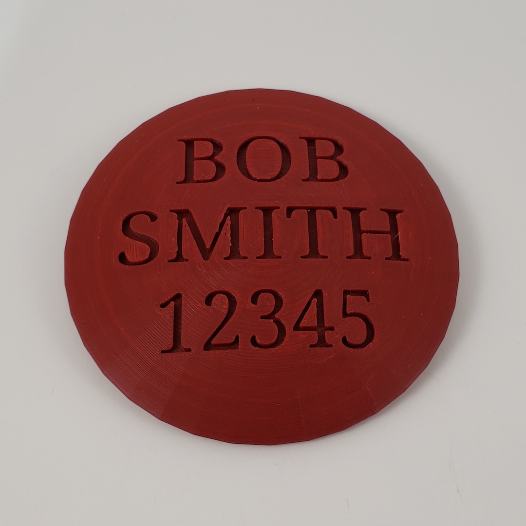 Personalized 3D Printed Disc Golf Mini Marker Disc - Etsy
