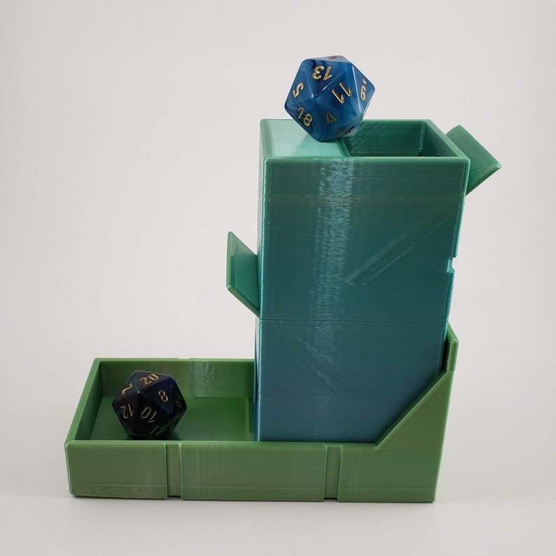 3D Printed Portable Dice Tower - Etsy