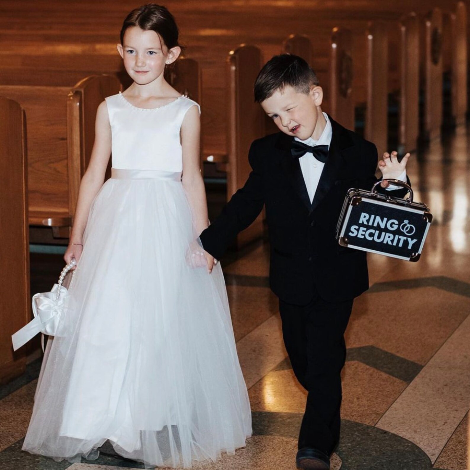 RING SECURITY Briefcase Set, Ring Bearer Box Set, Ring Bearer Security ...