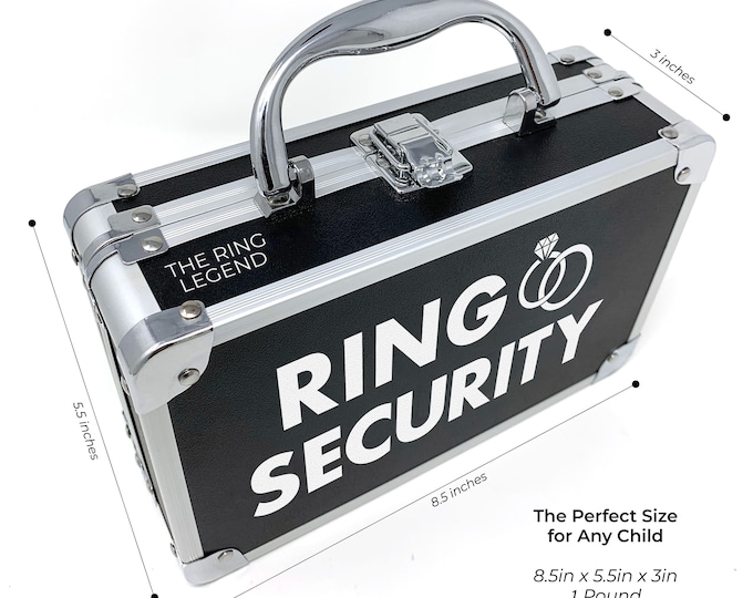 Ring Security Case, Ring Bearer Briefcase for Wedding, Ring Security ...