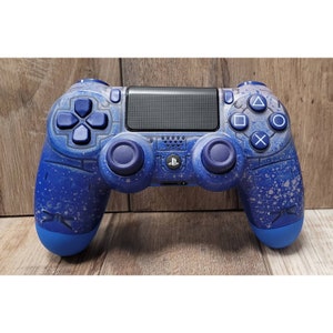 Wow Playstaion/ps4/v2 Custom Midnight Controller Splatter Matte Face ...