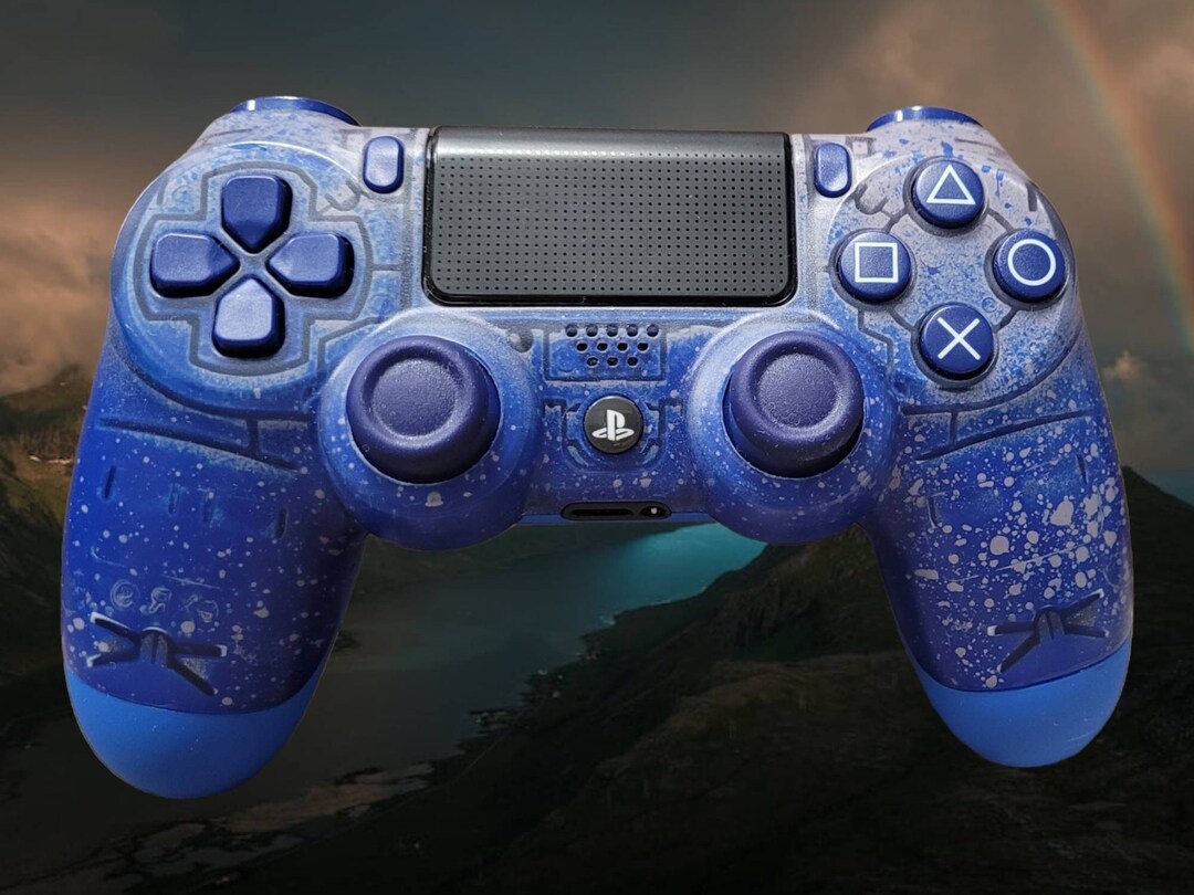 Wow Playstaion/ps4/v2 Custom Midnight Controller Splatter Matte Face ...