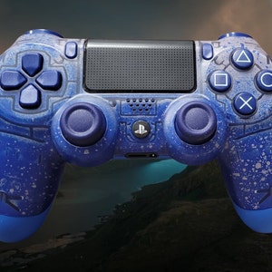 Wow Playstaion/ps4/v2 Custom Midnight Controller Splatter Matte Face ...