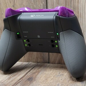 Xbox One Elite Wireless Controller Custom Ombre & Splatter Blue Led W ...