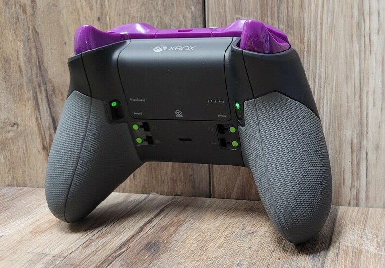 Xbox One Elite Wireless Controller Custom Ombre & Splatter Blue Led W ...