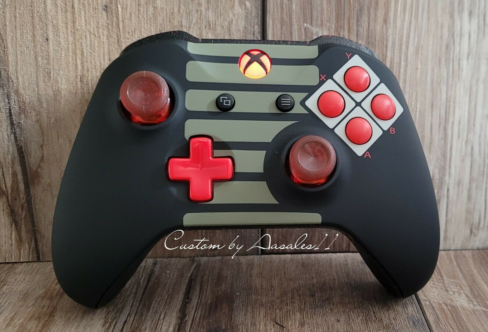 WOW Xbox One S Model 1708 Wireless Controller Custom Nes Nintendo Soft ...