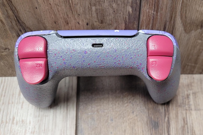 Wow Playstation/ps5 Custom Controller Kuromi With Pink/rose Thumb ...