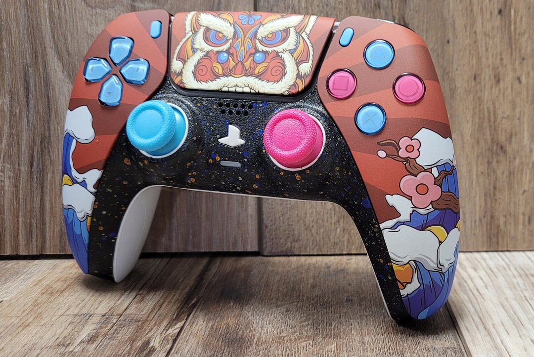 SPECIAL Playstation/ps5 Custom Controller W/multi Color Splatter Very Unique - Etsy