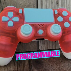 Playstation Ps4 Custom Miami Vice Controller Pastel Blue - Etsy