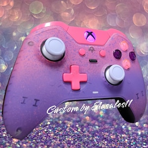 WOW Xbox One Elite Wireless Controller Custom Ombre/splat Face Plate ...