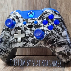 Xbox One Elite Wireless Controller Custom HYDRO DIP GUNS Face Plate ...