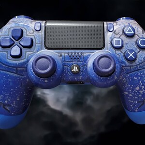 Wow Playstaion/ps4/v2 Custom Midnight Controller Splatter Matte Face ...