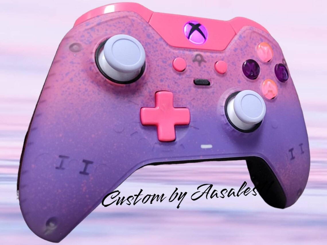 WOW Xbox One Elite Wireless Controller Custom Ombre/splat Face - Etsy
