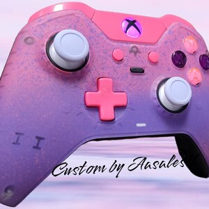 WOW Xbox One Elite Wireless Controller Custom Ombre/splat Face Plate ...