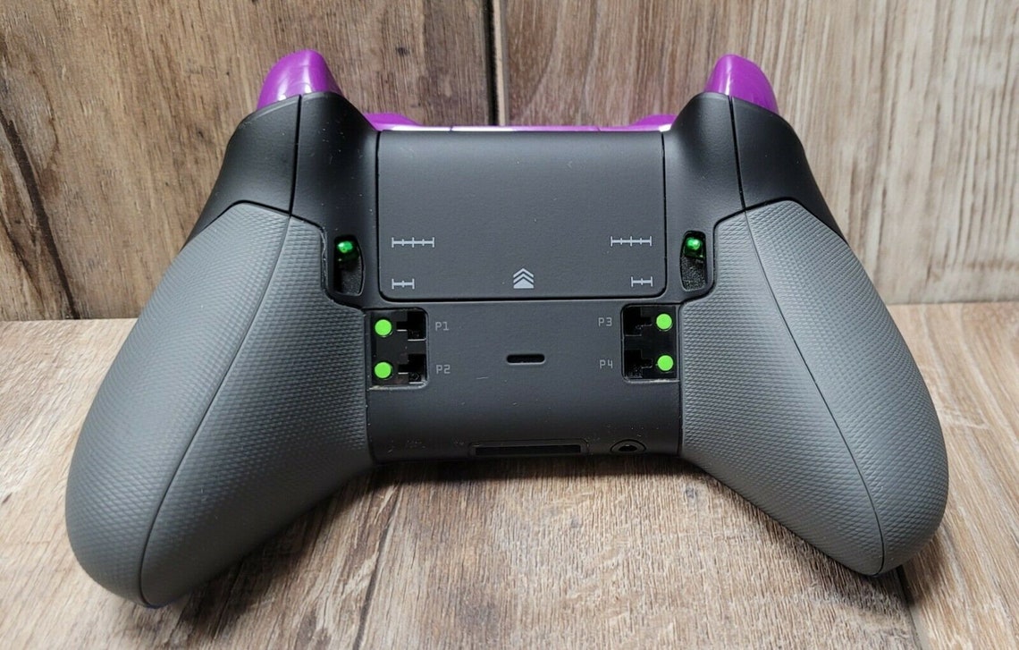 Xbox One Elite Wireless Controller Custom Ombre & Splatter Blue Led W ...