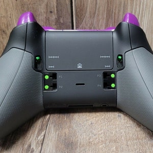 Xbox One Elite Wireless Controller Custom Ombre & Splatter Blue Led W ...