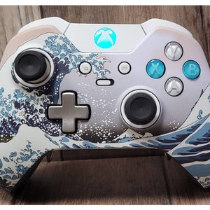 Xbox One Elite Wireless Controller Custom Water Wave Soft Touch Face ...