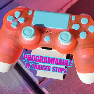 Playstation Ps4 Custom Miami Vice Controller Pastel Blue - Etsy