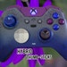 Xbox One Elite Wireless Controller Custom Ombre & Splatter Blue Led W ...