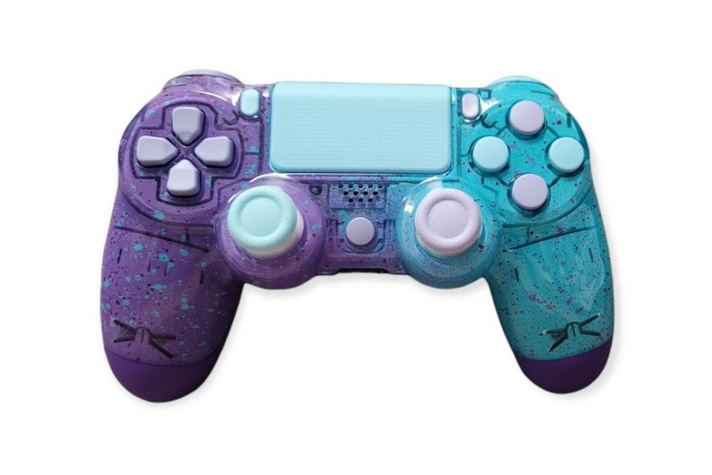Wow Playstaion/ps4/v2 Custom Controller Splatter Shinny Face - Etsy