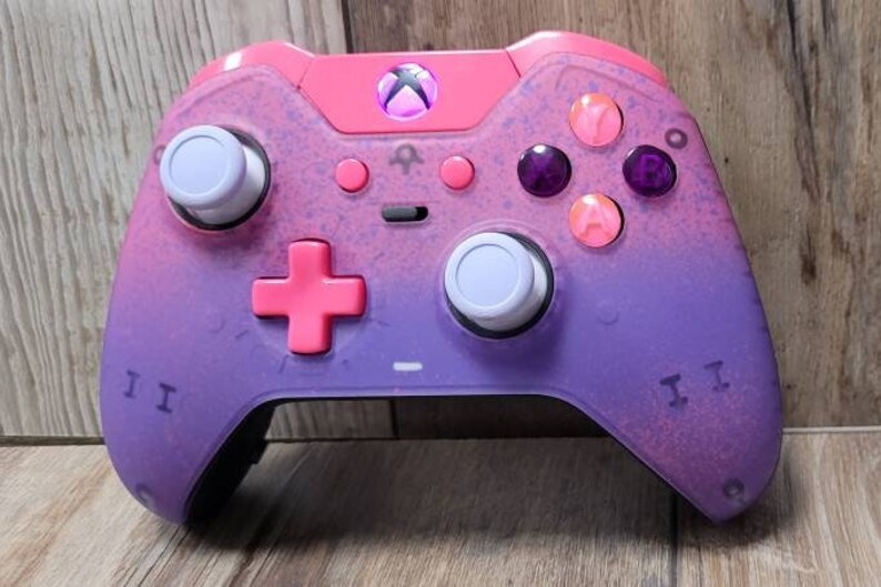 WOW Xbox One Elite Wireless Controller Custom Ombre/splat Face Plate ...