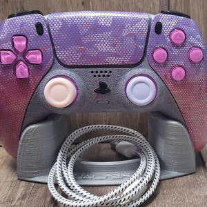 Playstation/ps5 Custom Controller Hydro Dip Ombre Purple & Pink W/multi ...