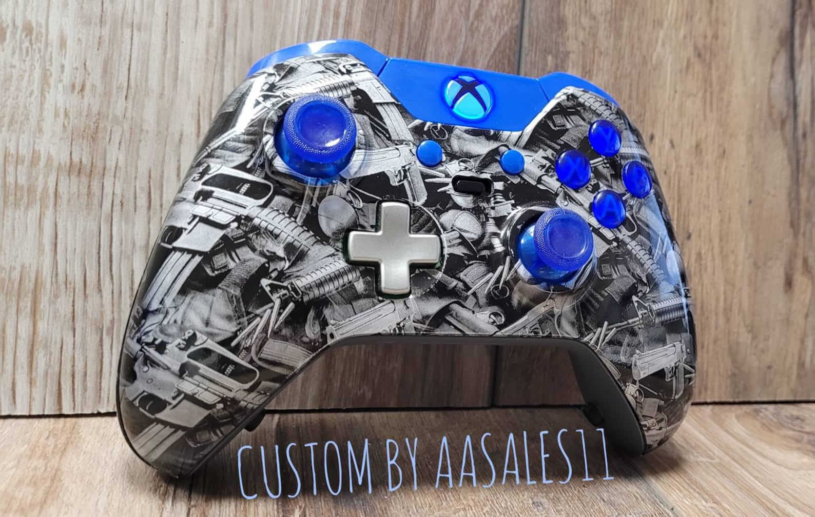 Xbox One Elite Wireless Controller Custom HYDRO DIP GUNS Face Plate ...