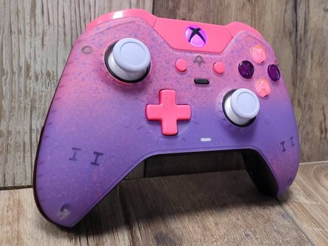 WOW Xbox One Elite Wireless Controller Custom Ombre/splat Face - Etsy