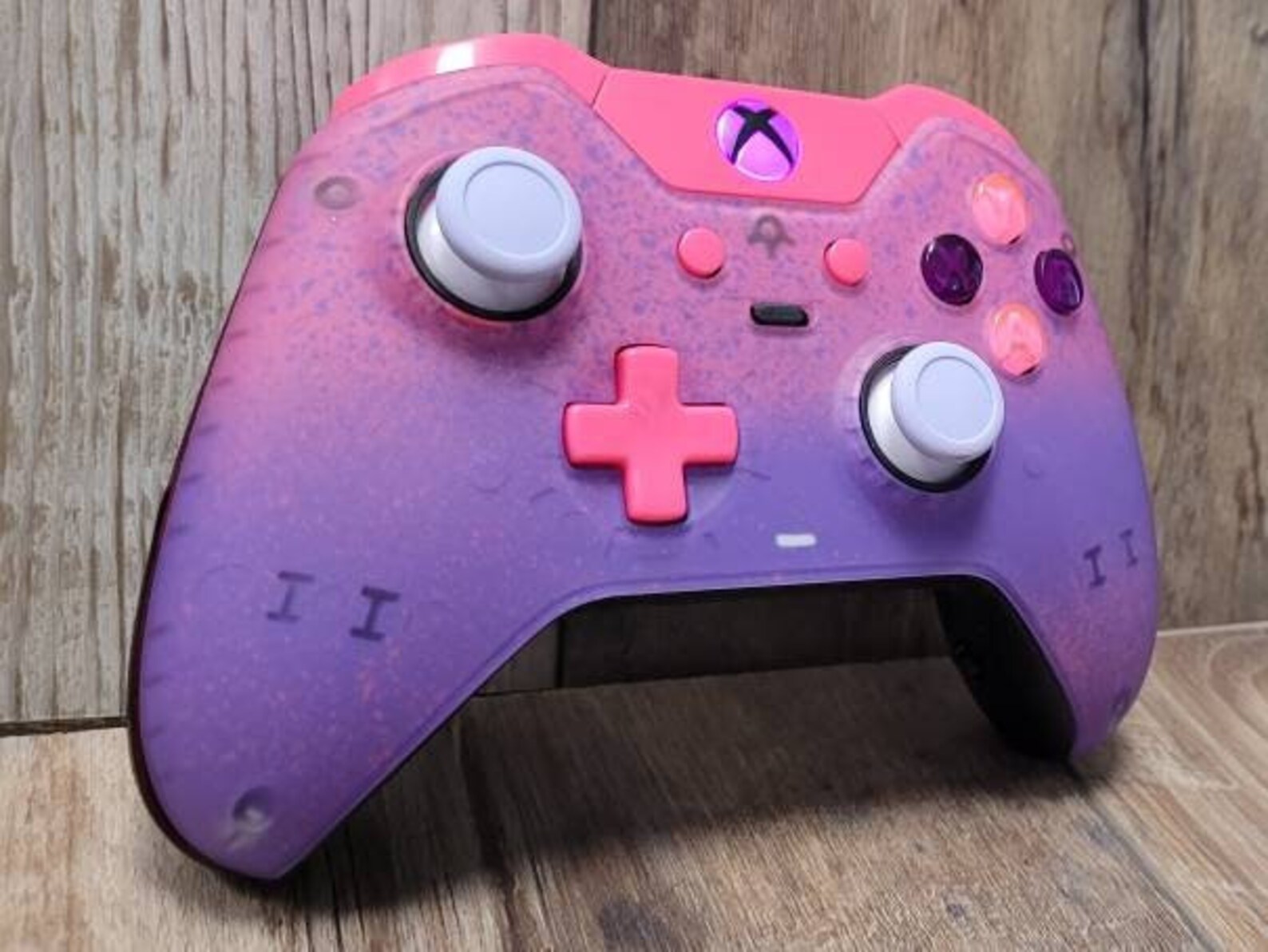 WOW Xbox One Elite Wireless Controller Custom Ombre/splat Face - Etsy