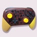 VERY UNIQUE Nintendo Switch Pro Custom Dark Red & Yellow Pokemon ...