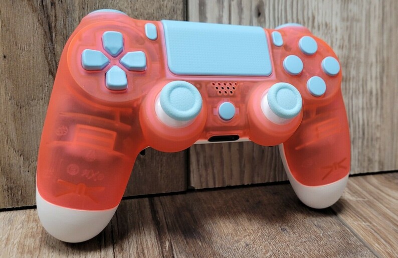 Playstation Ps4 Custom Miami Vice Controller Pastel Blue | Etsy
