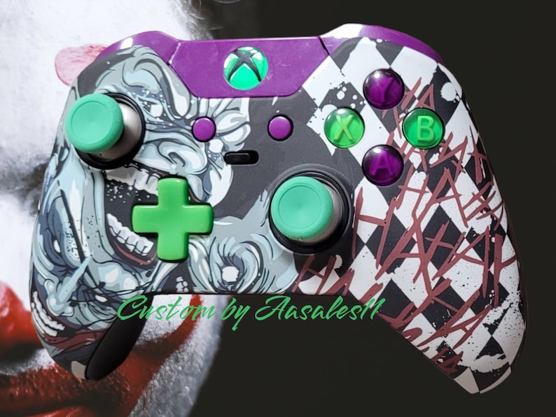 Xbox One Elite Wireless Controller Custom Joker Hahahahaha - Etsy